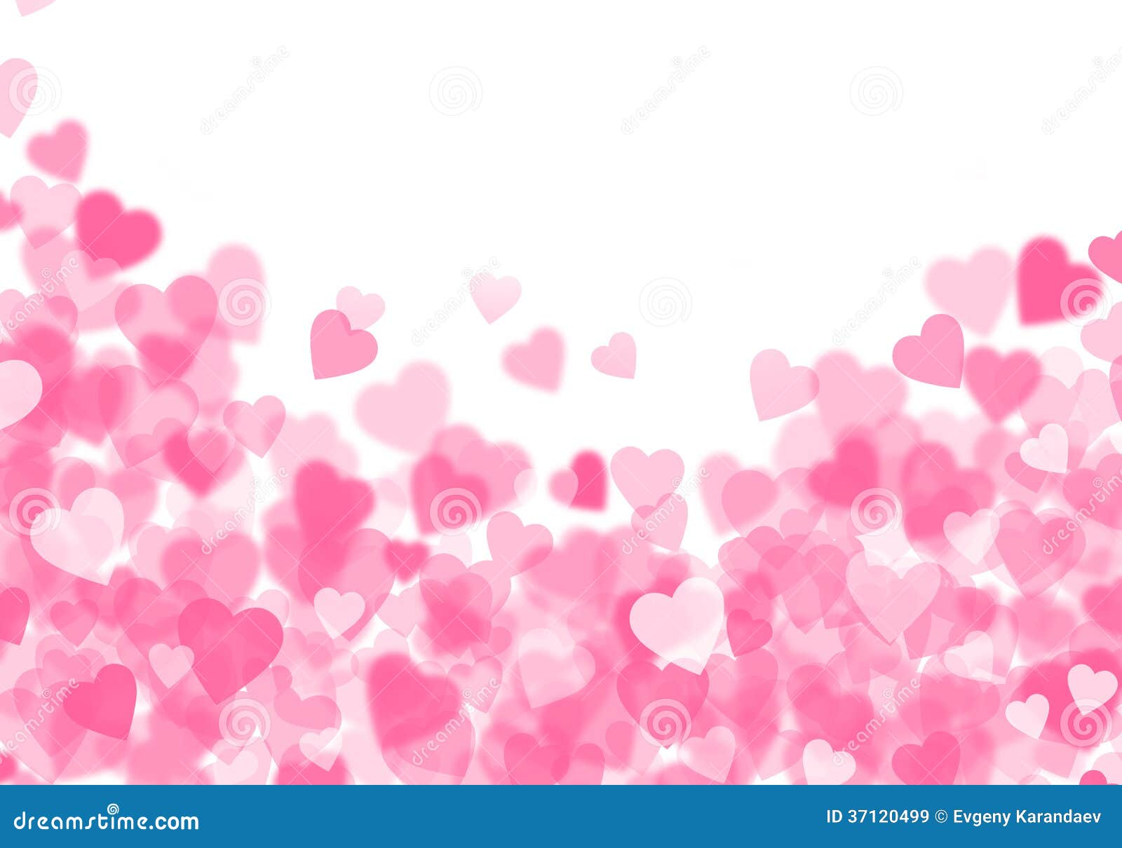 Fond Rose De Coeurs De Saint-Valentin Illustration Stock - Illustration ...
