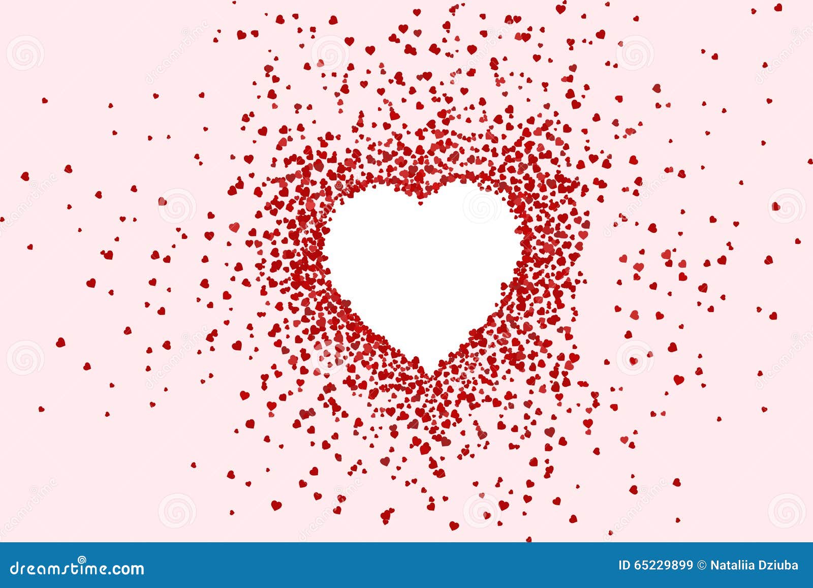 Fond Rose De Petits Coeurs Rouges Illustration Stock - Illustration du ...