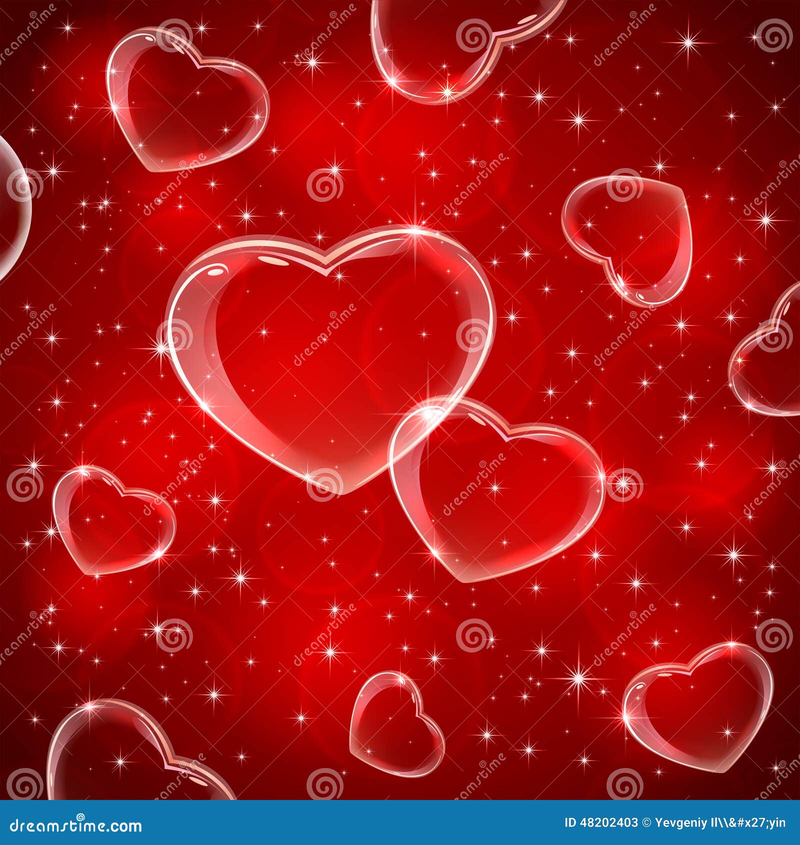 Fond rouge avec des coeurs illustration de vecteur. Illustration du ...