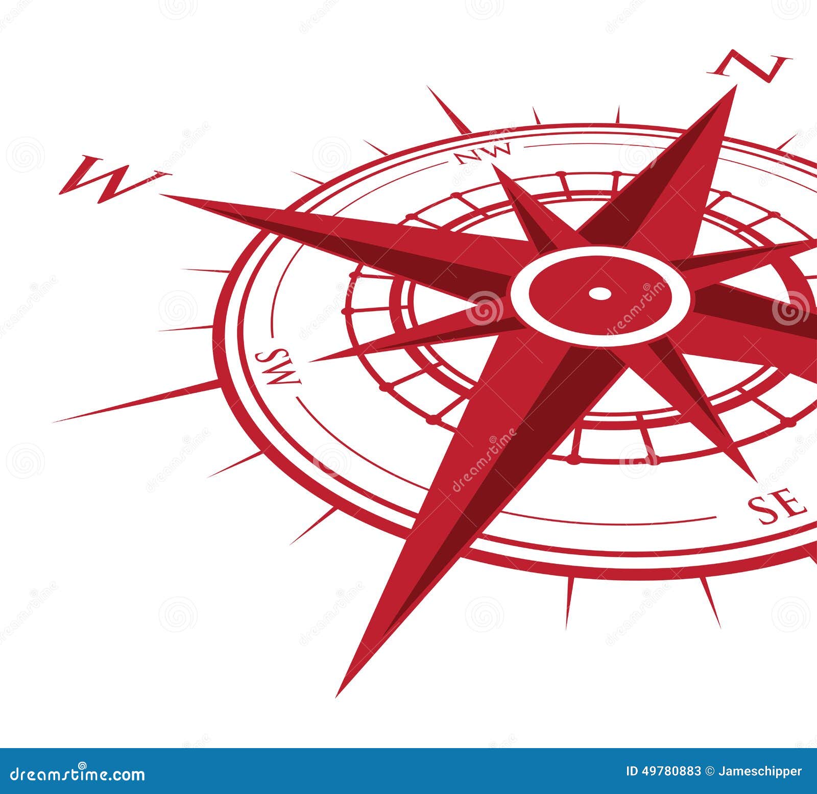 Fond rouge de boussole illustration de vecteur. Illustration du bouton ...