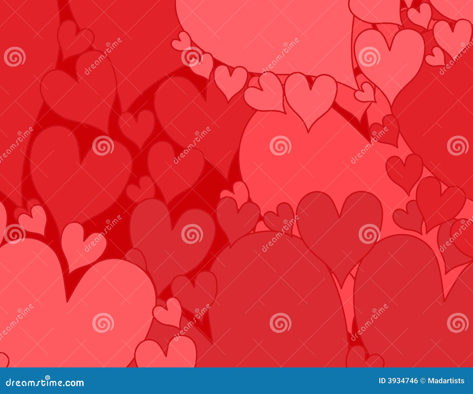 Fond Rouge-rose Simple De Coeurs Illustration Stock - Illustration du ...