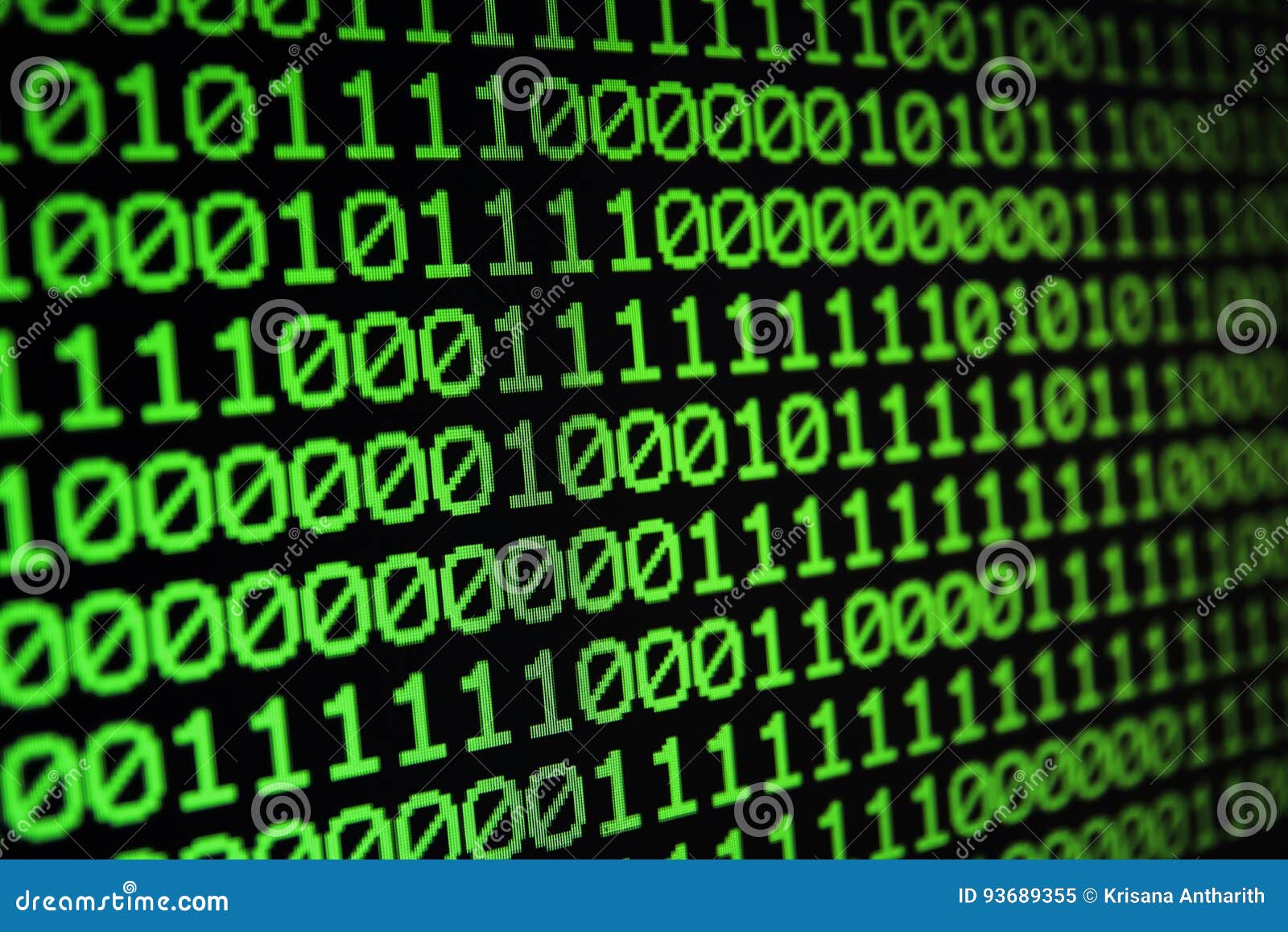 Fond Sans Couture Binaire De Code Informatique De Matrice Morue Binaire ...