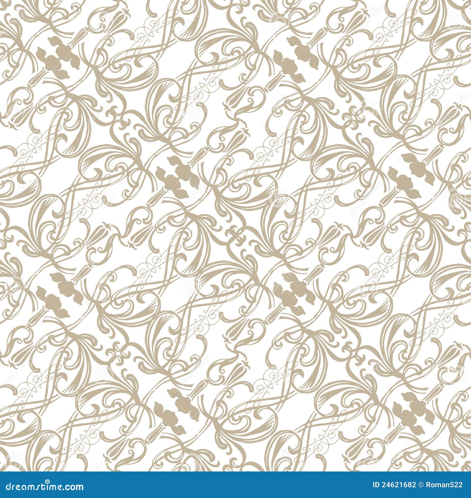 Fond Sans Joint Avec L'ornement En Filigrane Illustration de Vecteur ...