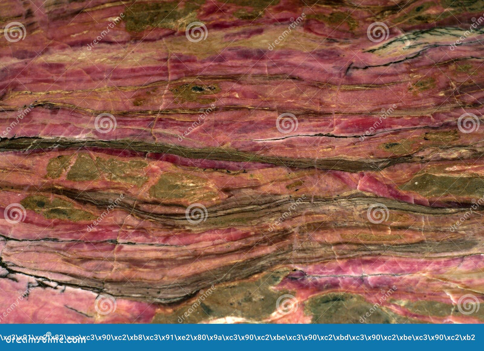 Fond, Texture - Surface D'un Bloc De Rhodonite Image stock - Image du ...
