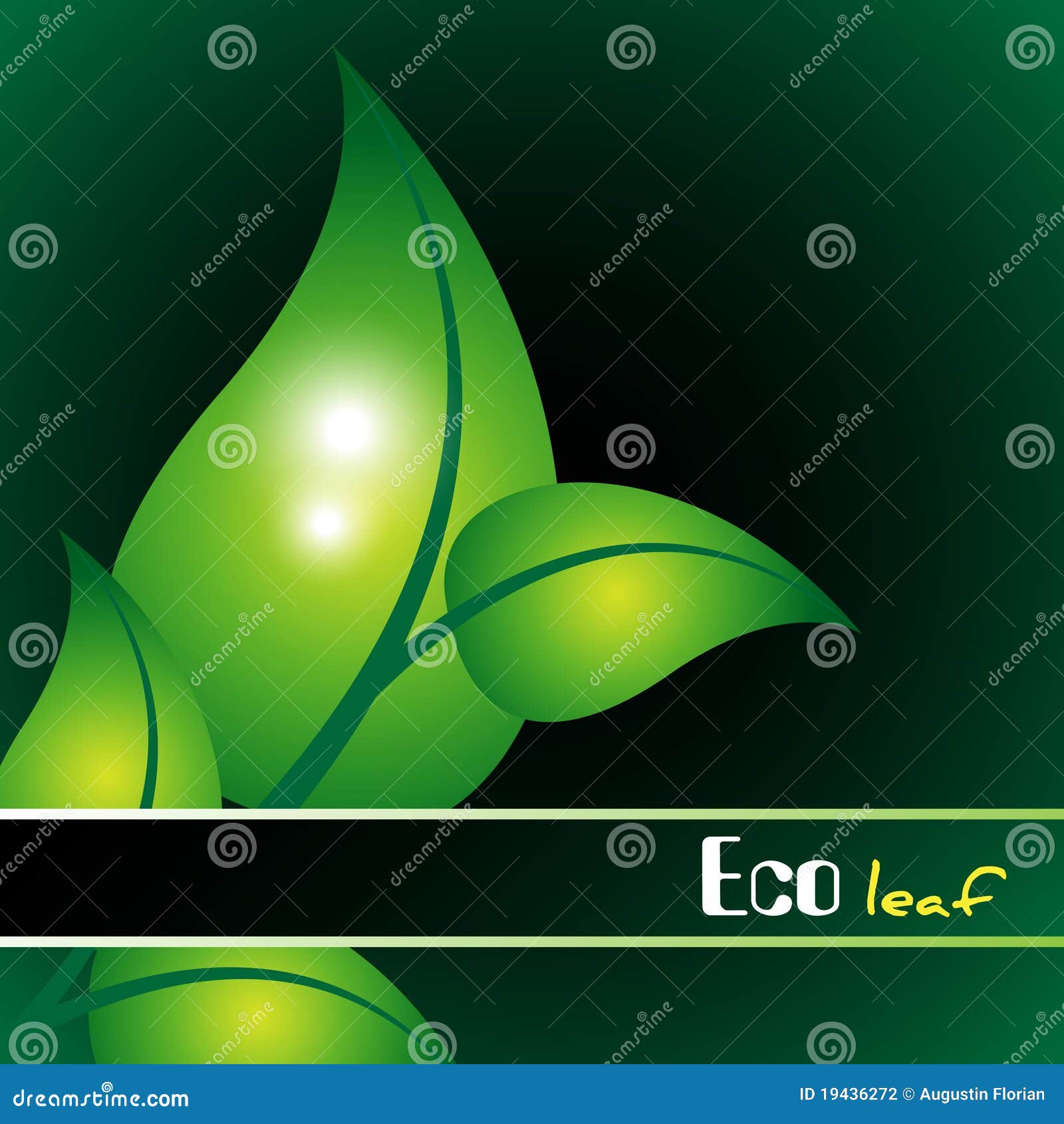 Fond vert d'eco de lame illustration de vecteur. Illustration du fond ...