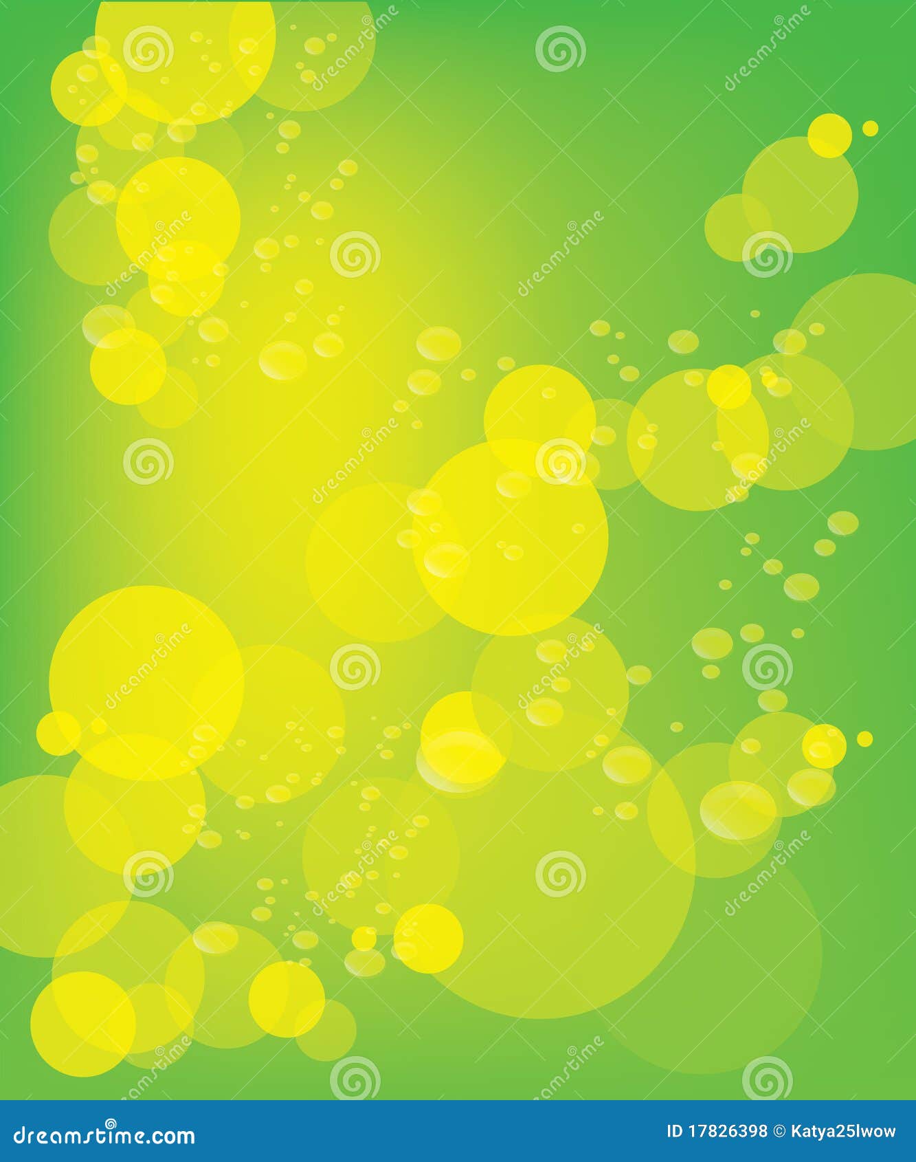 Fond Vert De Vecteur Avec La Bulle Jaune Illustration Stock ...