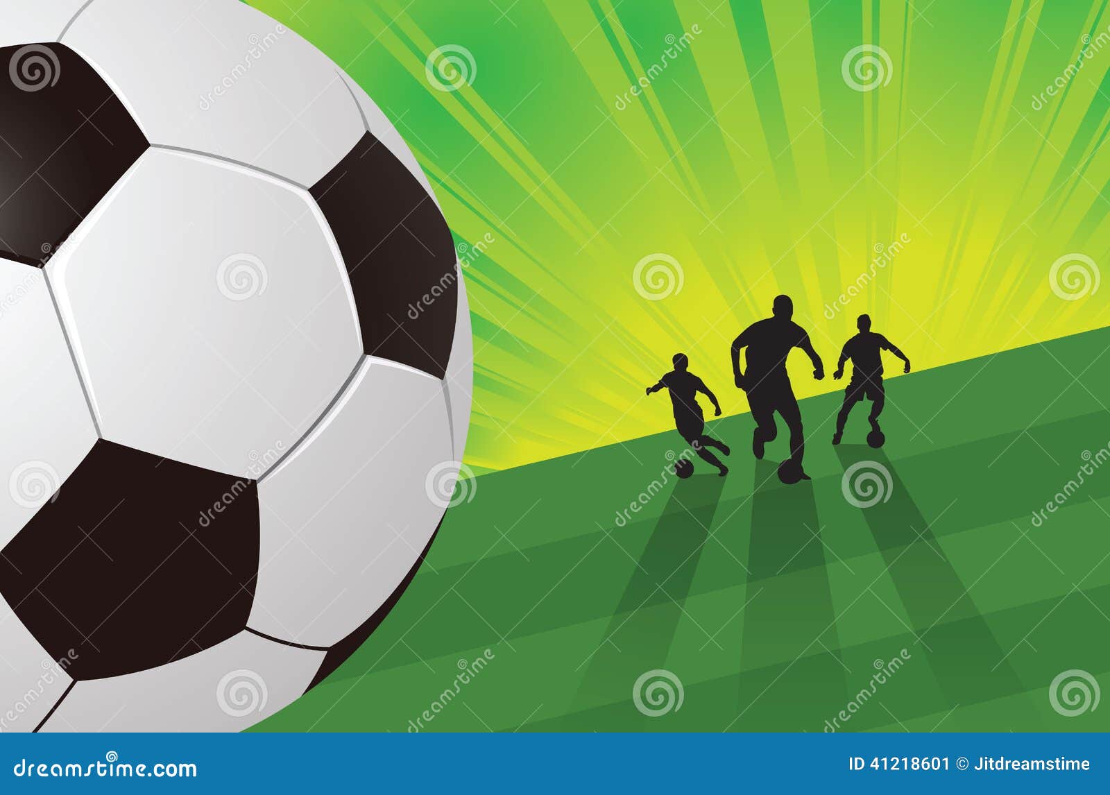 Fond vert du football illustration de vecteur. Illustration du joueur ...