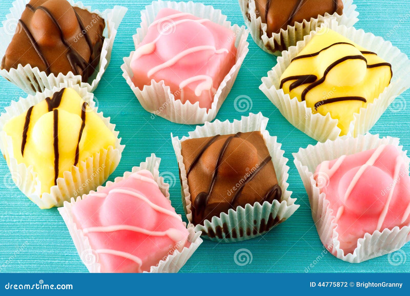 Fondant cakes stock photo. Image of colorful, treat, background - 44775872