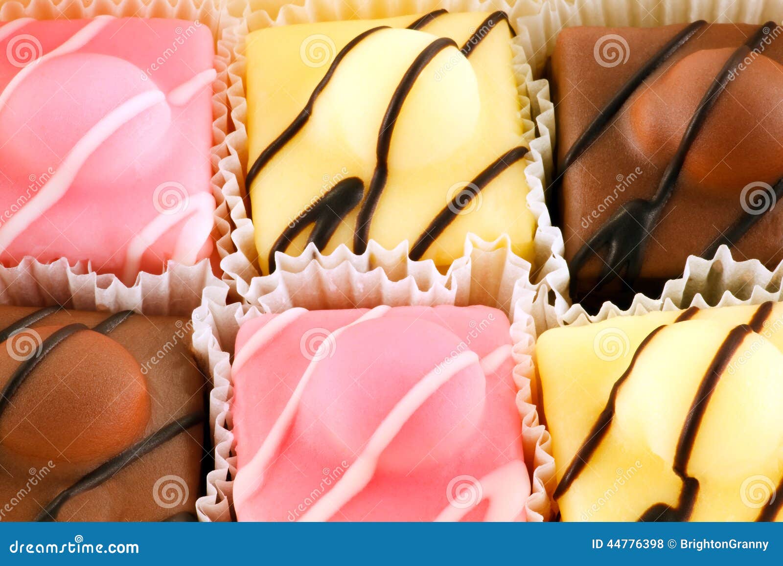 Fondant cakes stock photo. Image of squares, cupcake - 44776398