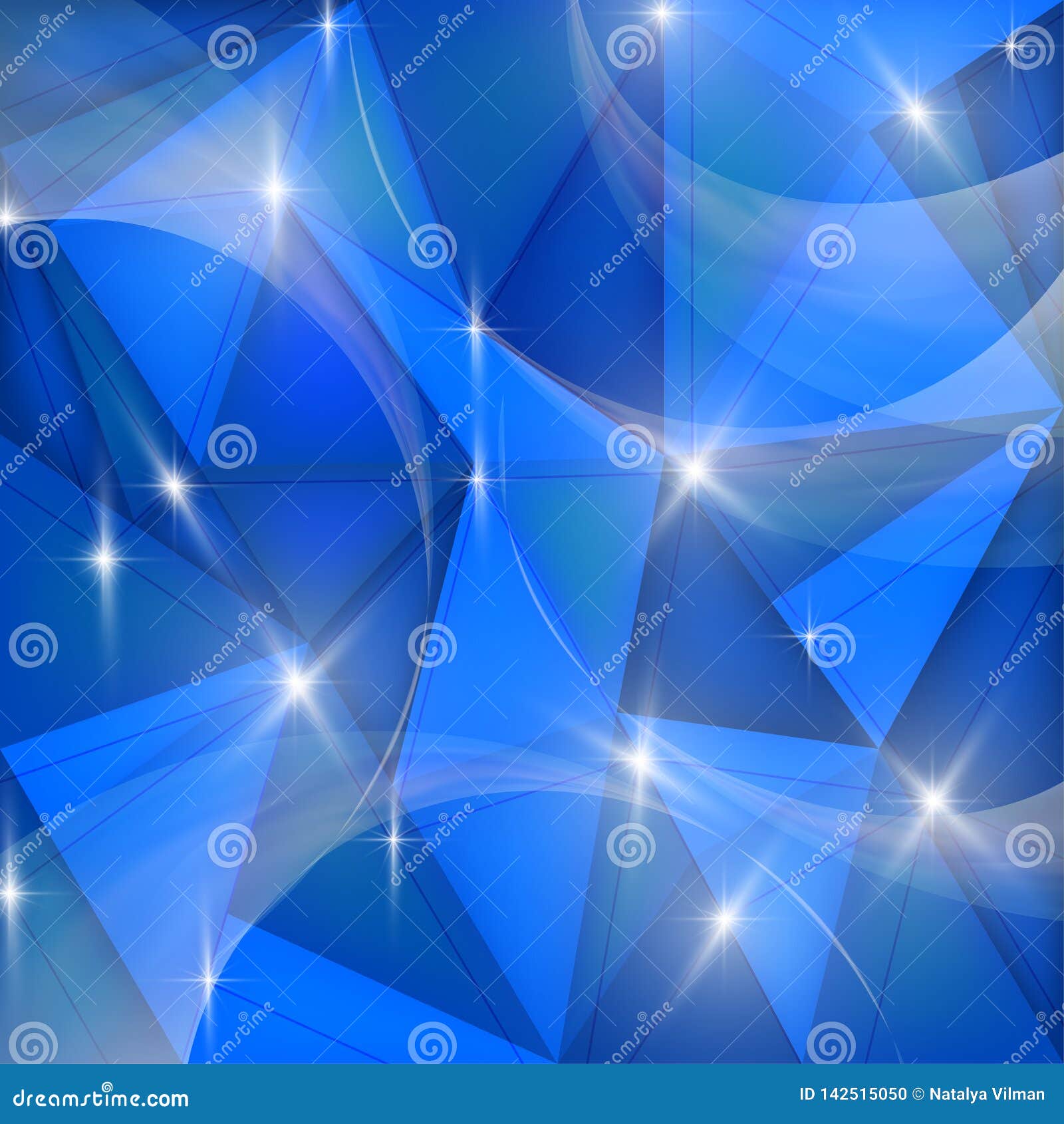 Fondo Abstracto Azul Con Las Luces Stock de ilustración - Ilustración ...