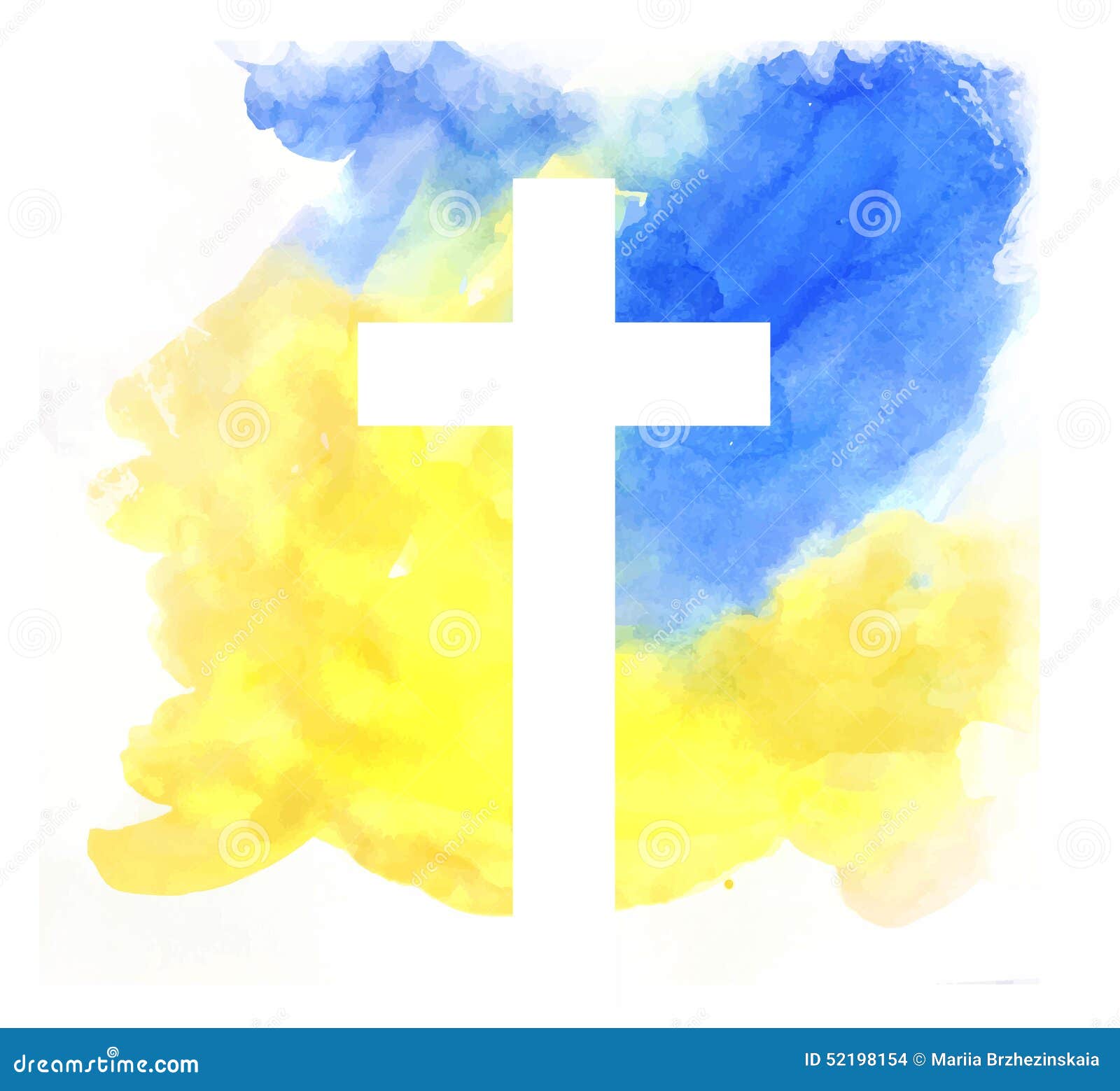 Fondo Abstracto Colorido Con La Cruz Ilustración del Vector ...