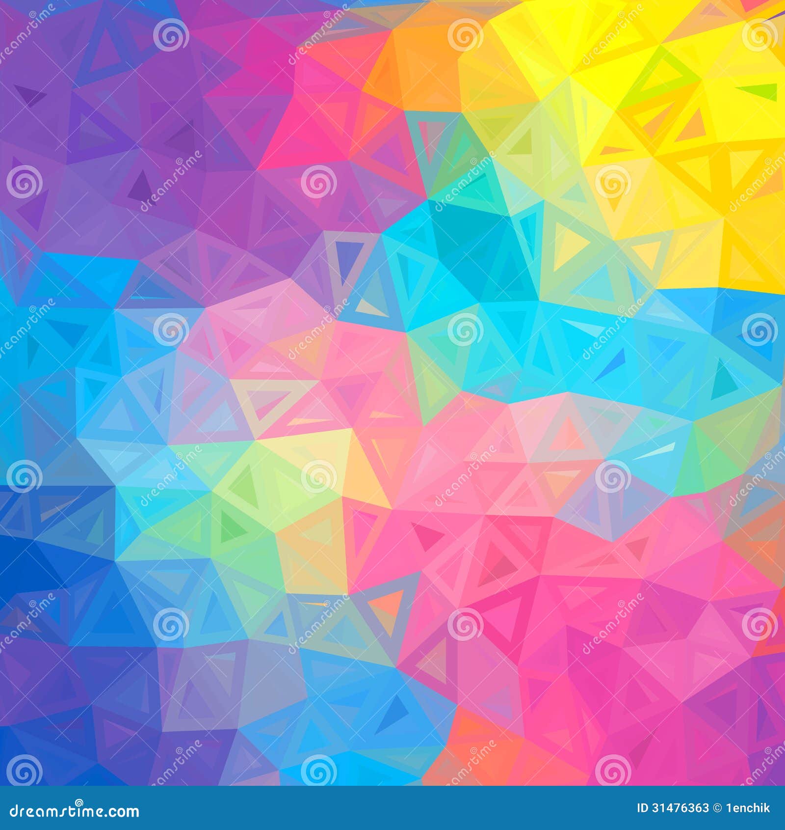 Fondo Abstracto Colorido Del Vector De Los Triángulos Ilustración del ...