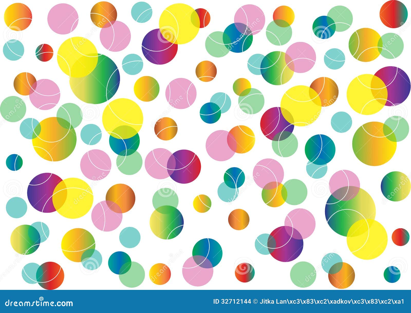 Fondo Abstracto Con Los Círculos De Color Stock de ilustración ...