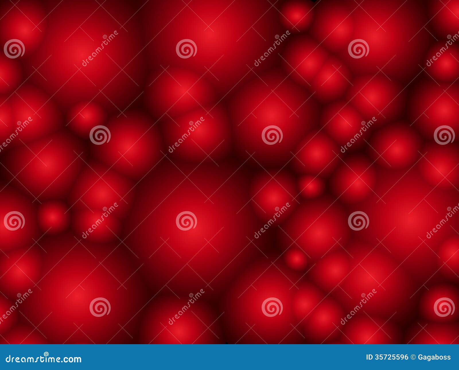 Fondo Abstracto Con Los Círculos Rojos Stock de ilustración ...