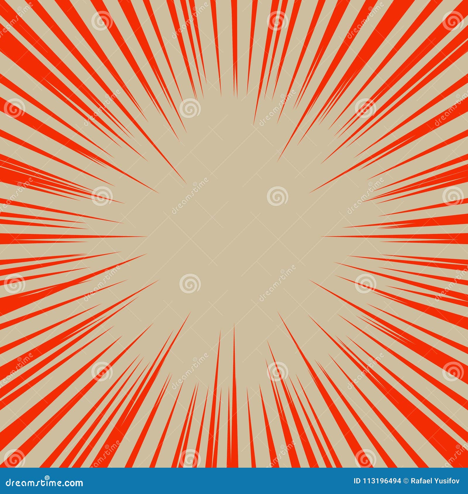 Fondo Abstracto Con Los Rayos Rojos Del Sol Vector Ilustración del ...