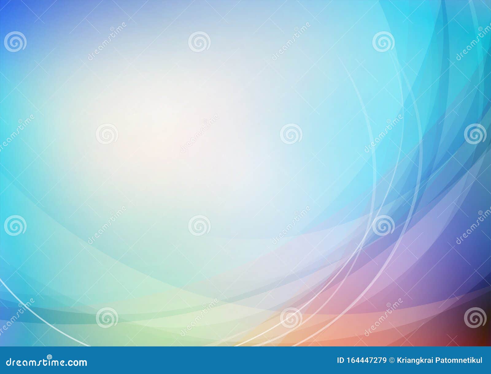 Fondo Abstracto De Colores Curvos Ilustración del Vector - Ilustración ...