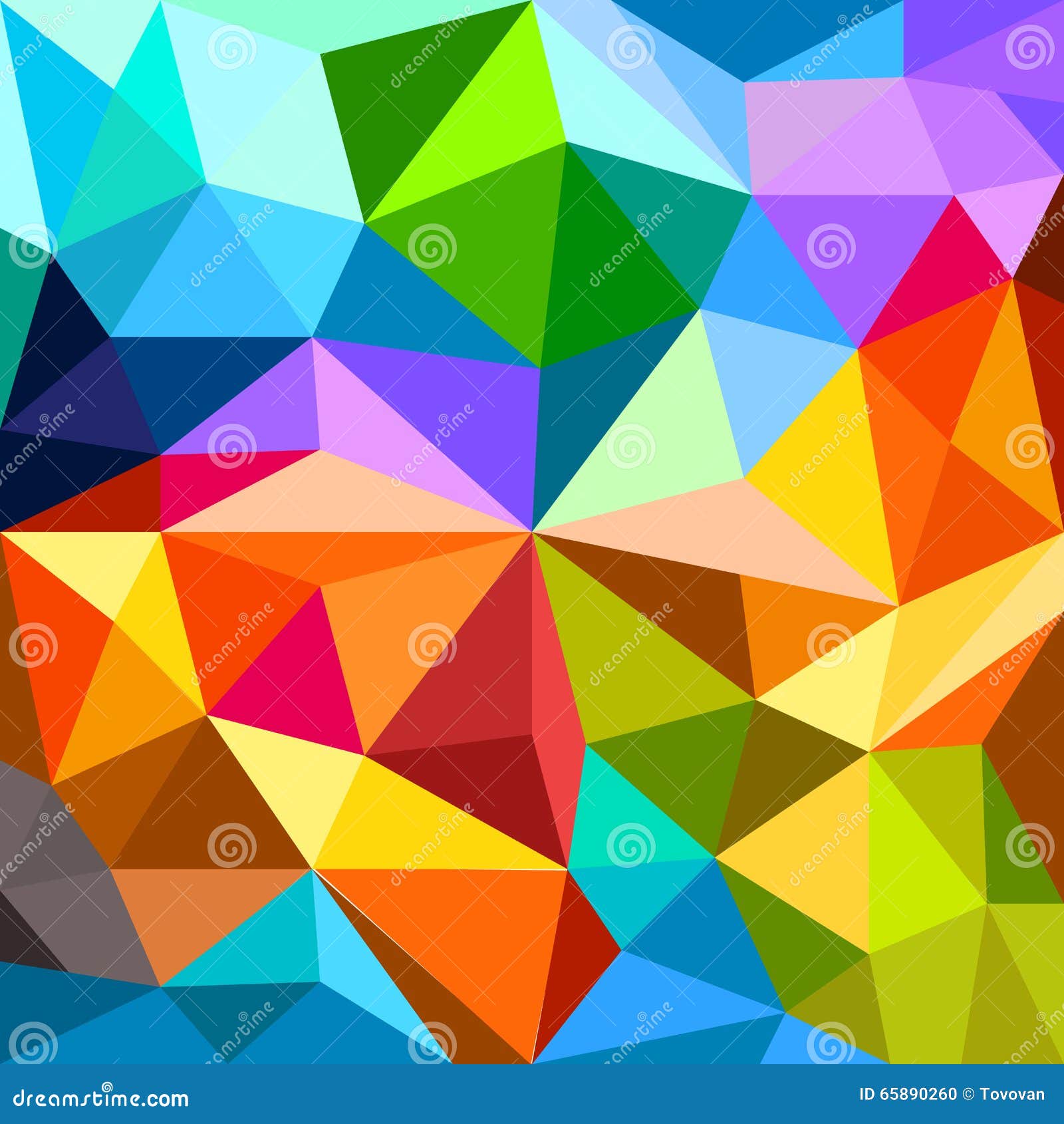 Fondo Abstracto De Diversas Figuras Del Color Ilustración del Vector ...