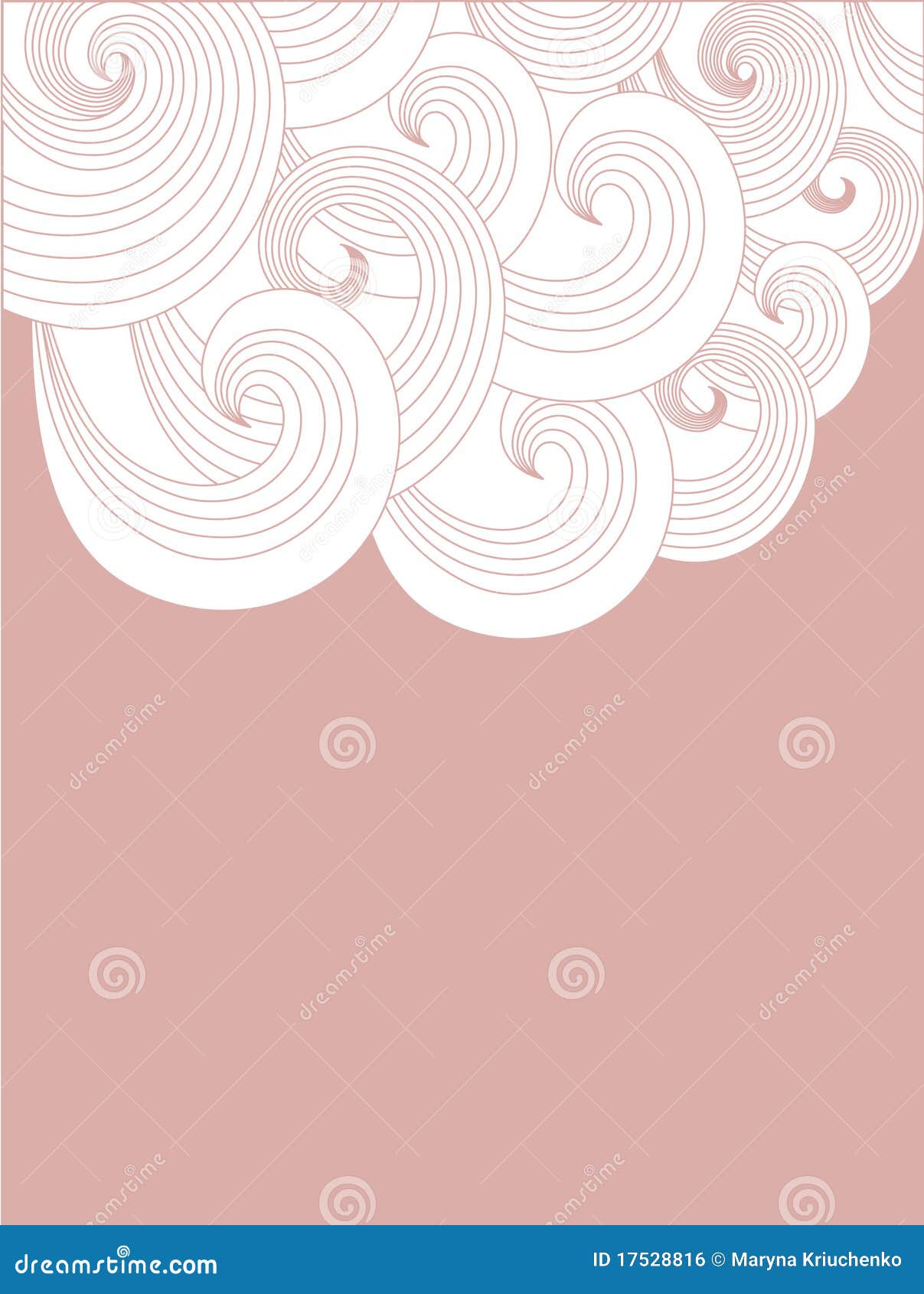 Fondo Abstracto De Espirales Rosados Stock de ilustración - Ilustración ...
