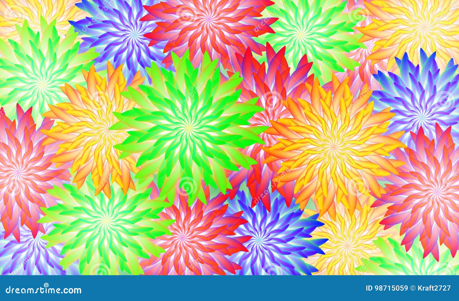 Fondo Abstracto De Flores Abstractas Ilustración del Vector ...