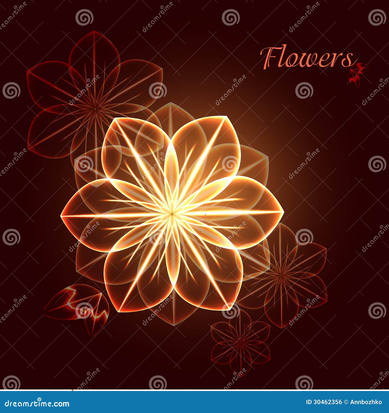 Fondo abstracto de la flor ilustración del vector. Ilustración de retro ...