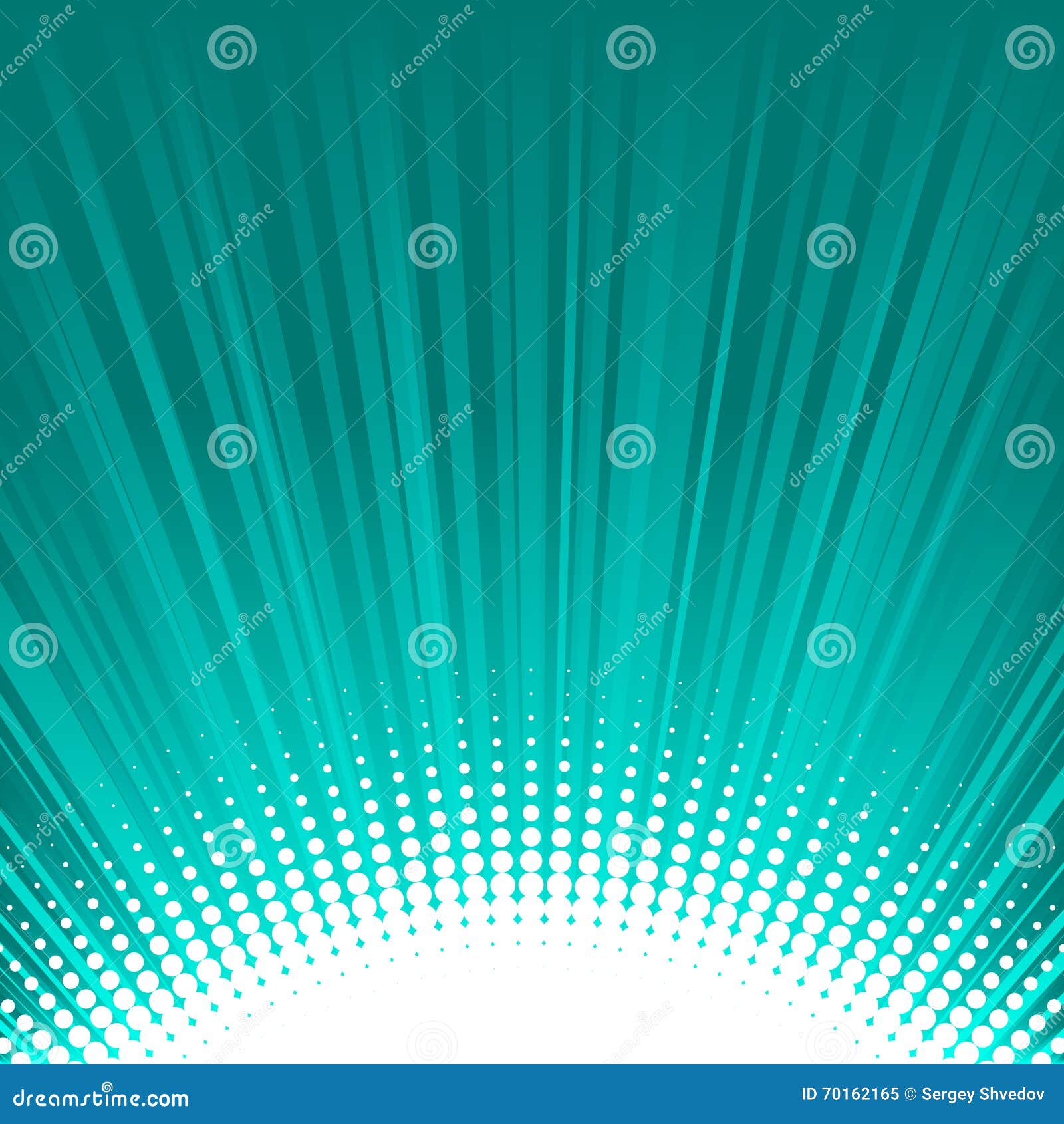 Fondo Abstracto De La Turquesa Del Brillo Con Los Rayos Ilustración del ...