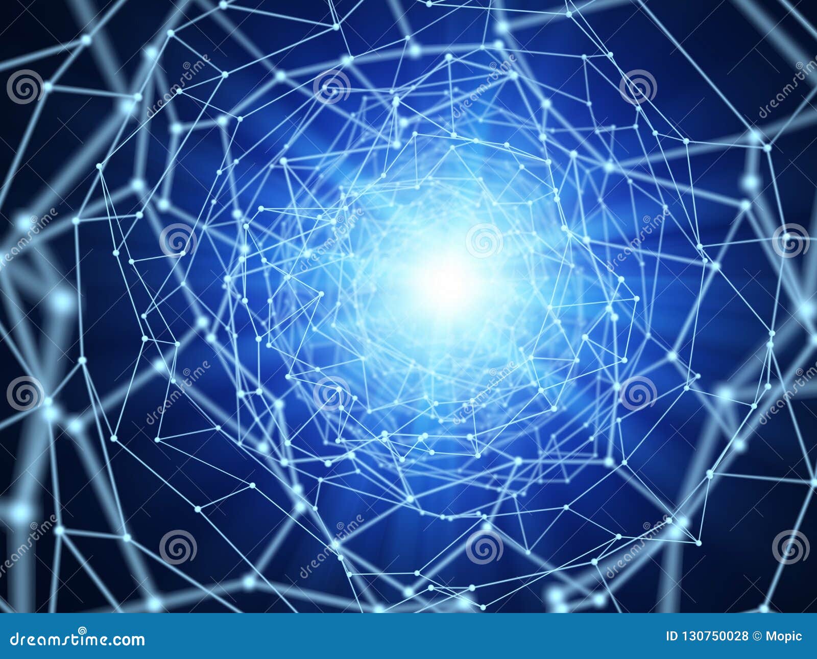 Fondo Abstracto De Las Conexiones De Red Stock de ilustración ...