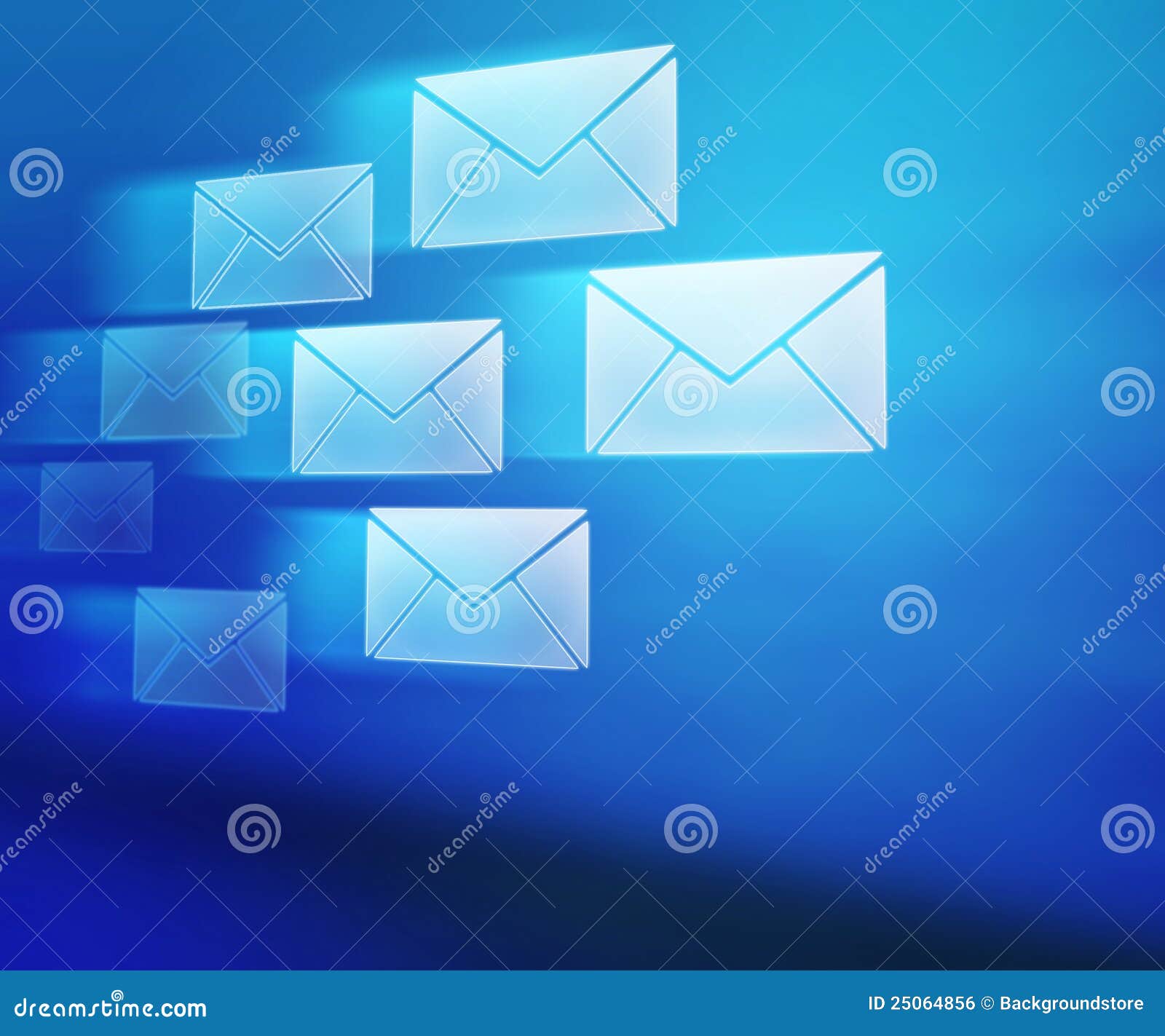 Fondo Abstracto De Los Email Azules Stock de ilustración - Ilustración ...