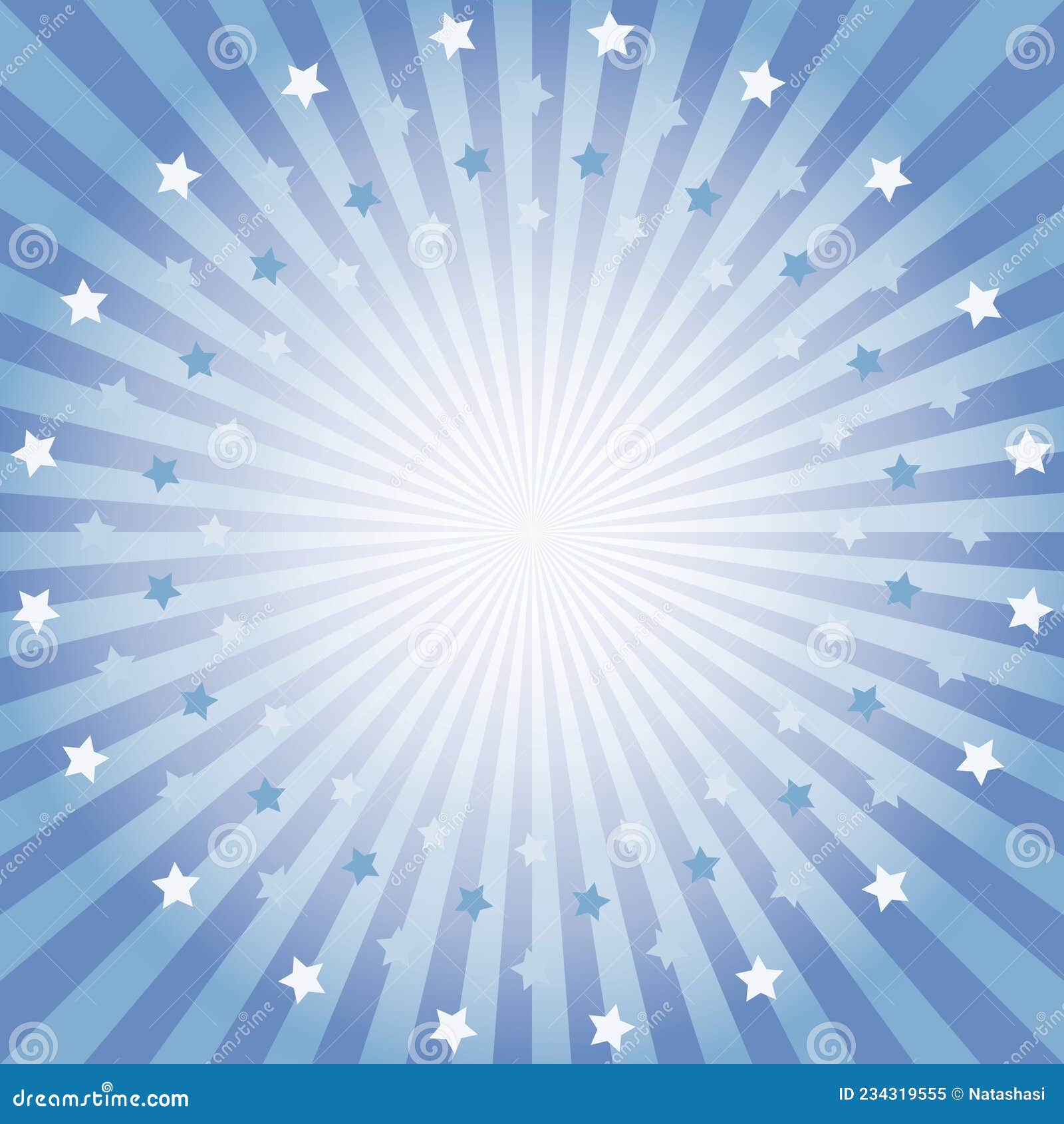 Fondo Abstracto De Rayos Morados Y Estrellas. Vector Ilustración del ...