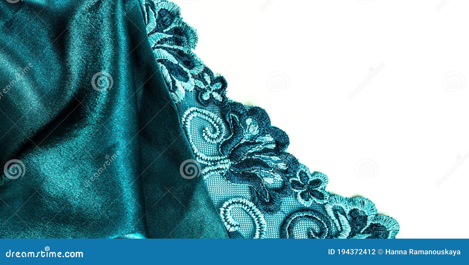 Fondo Abstracto De Textura De Seda Ondulada Turquesa De Lujo Foto de ...