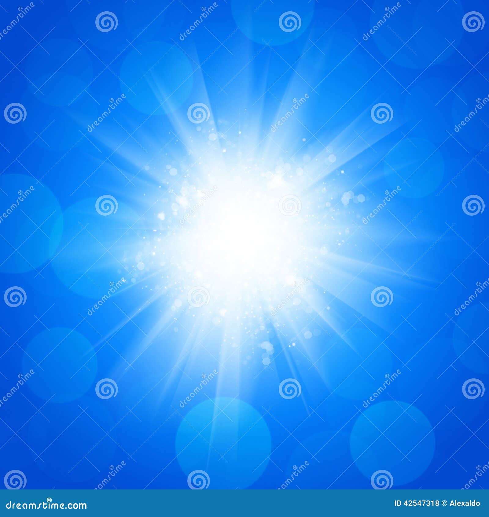 Fondo Abstracto Del Azul De La Sol Stock de ilustración - Ilustración ...