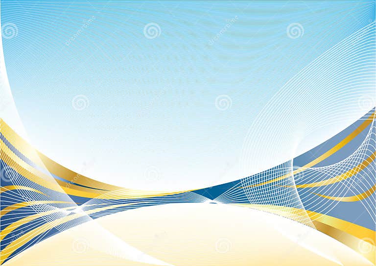 Fondo Abstracto Del Azul Del Oro Del Vector Ilustración del Vector ... Fondo Abstracto Del Azul Del Oro Del Vector Ilustración del Vector ...