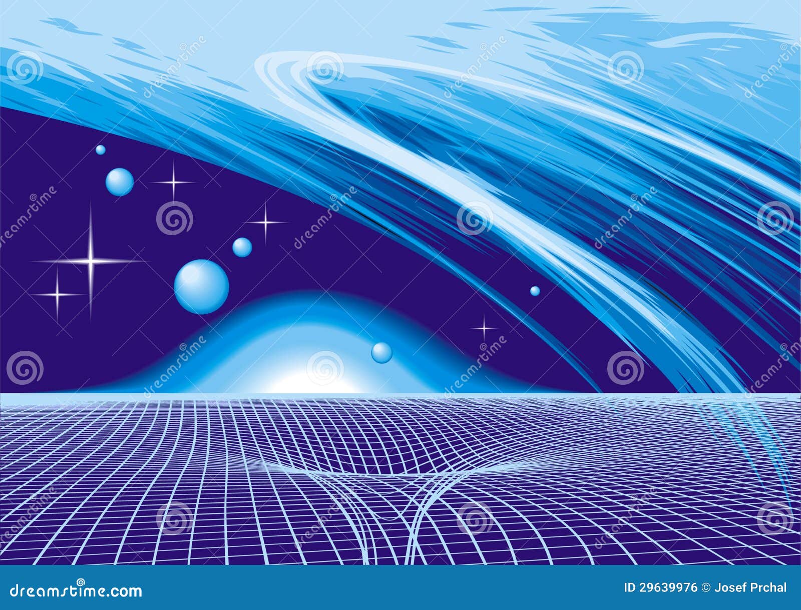 Fondo Abstracto Del Cosmos Y Calabozo Ilustración del Vector ...