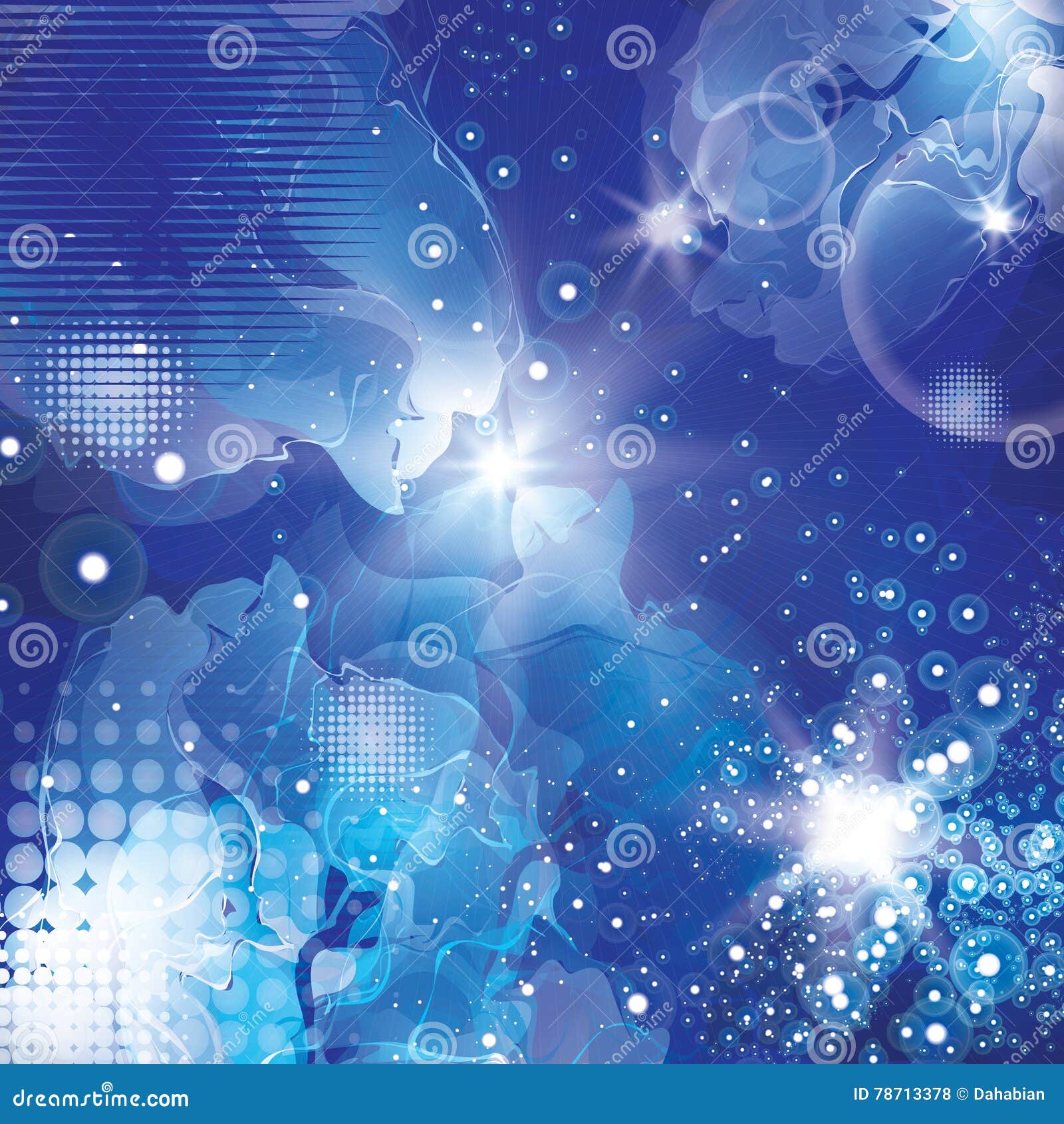 Fondo Abstracto Del Espacio Ilustración del Vector - Ilustración de ...