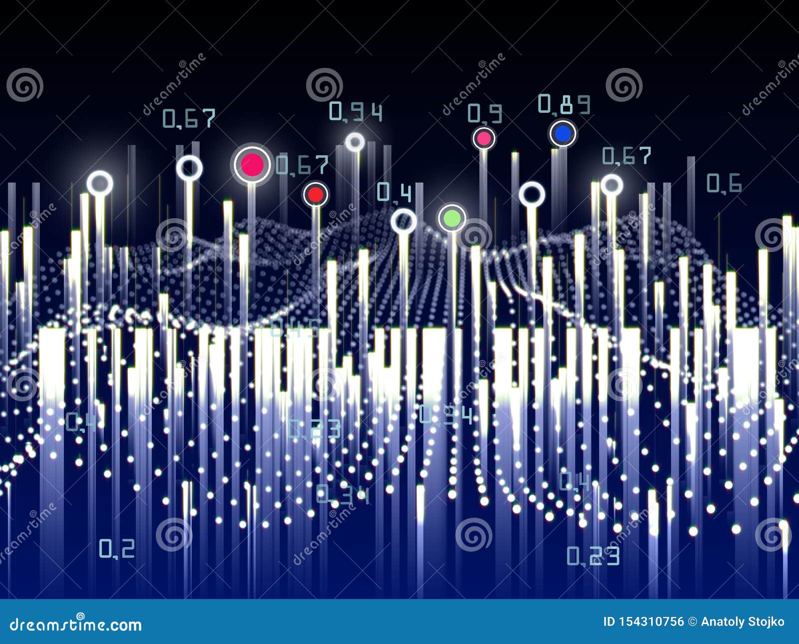 Fondo Abstracto Del Infographics Del an?lisis Datos Grandes Criptografía Artificial ...