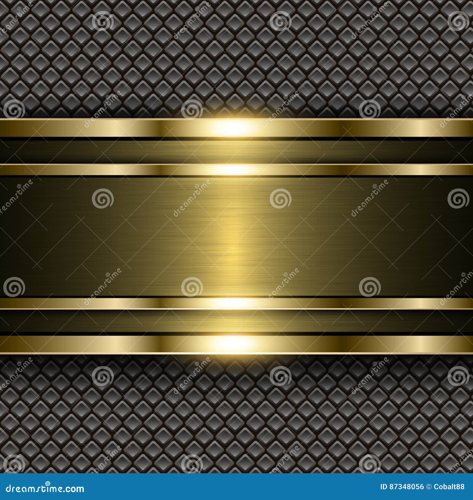 Fondo abstracto del oro ilustración del vector. Ilustración de rejilla ...