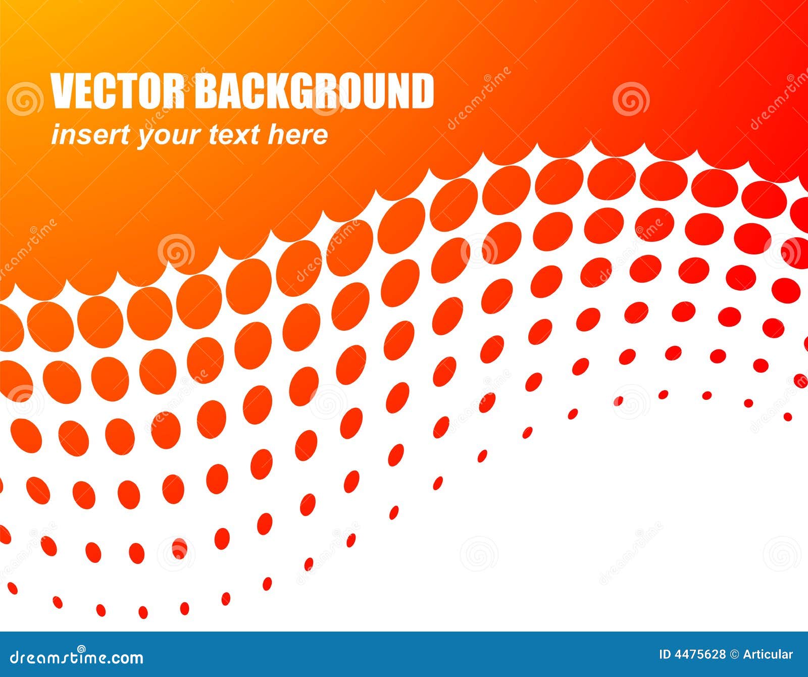 Fondo Abstracto Del Vector Con El Círculo Anaranjado Ilustración del ...