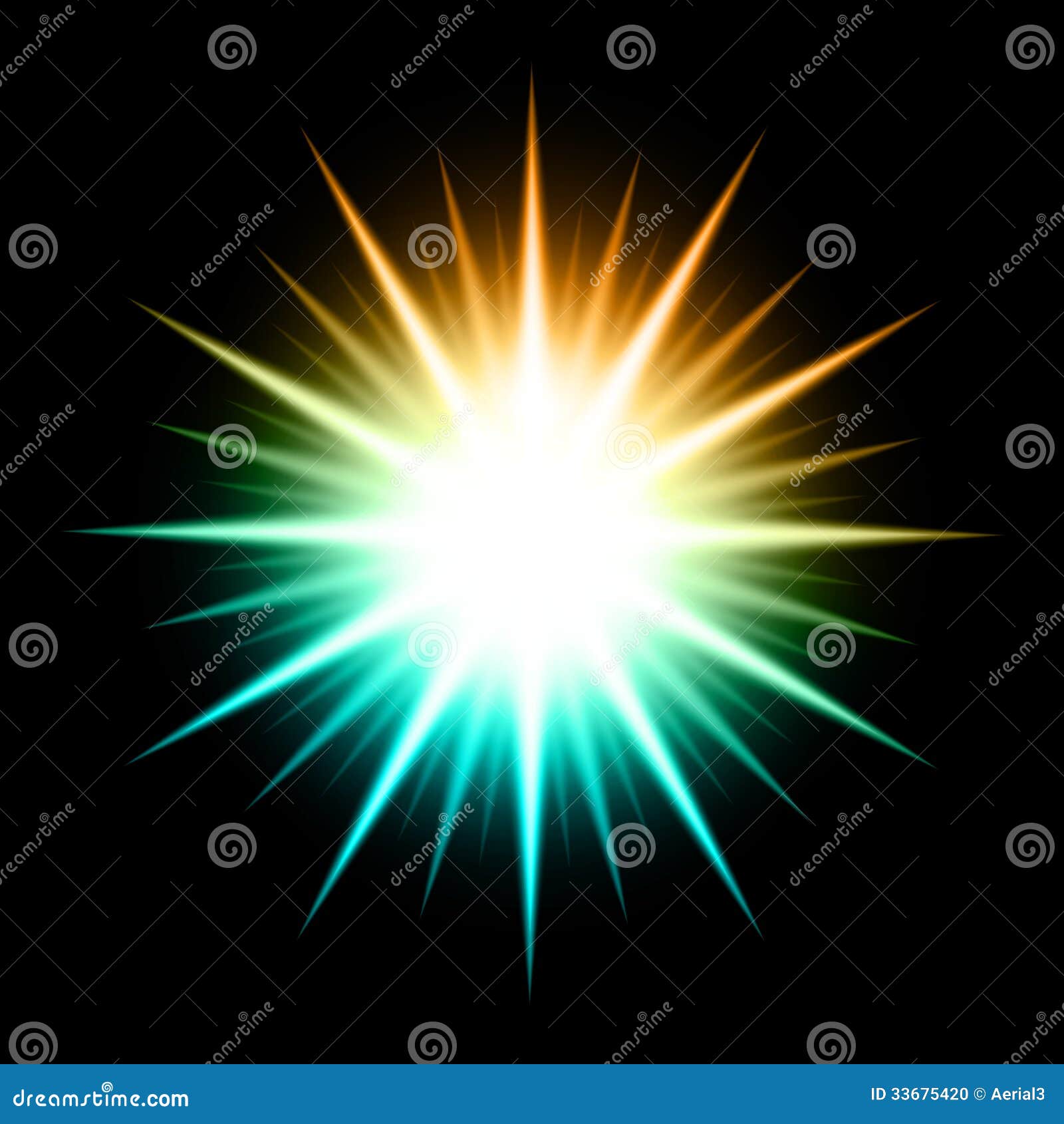 Fondo Abstracto Del Vector Con La Estrella Que Brilla Intensamente ...