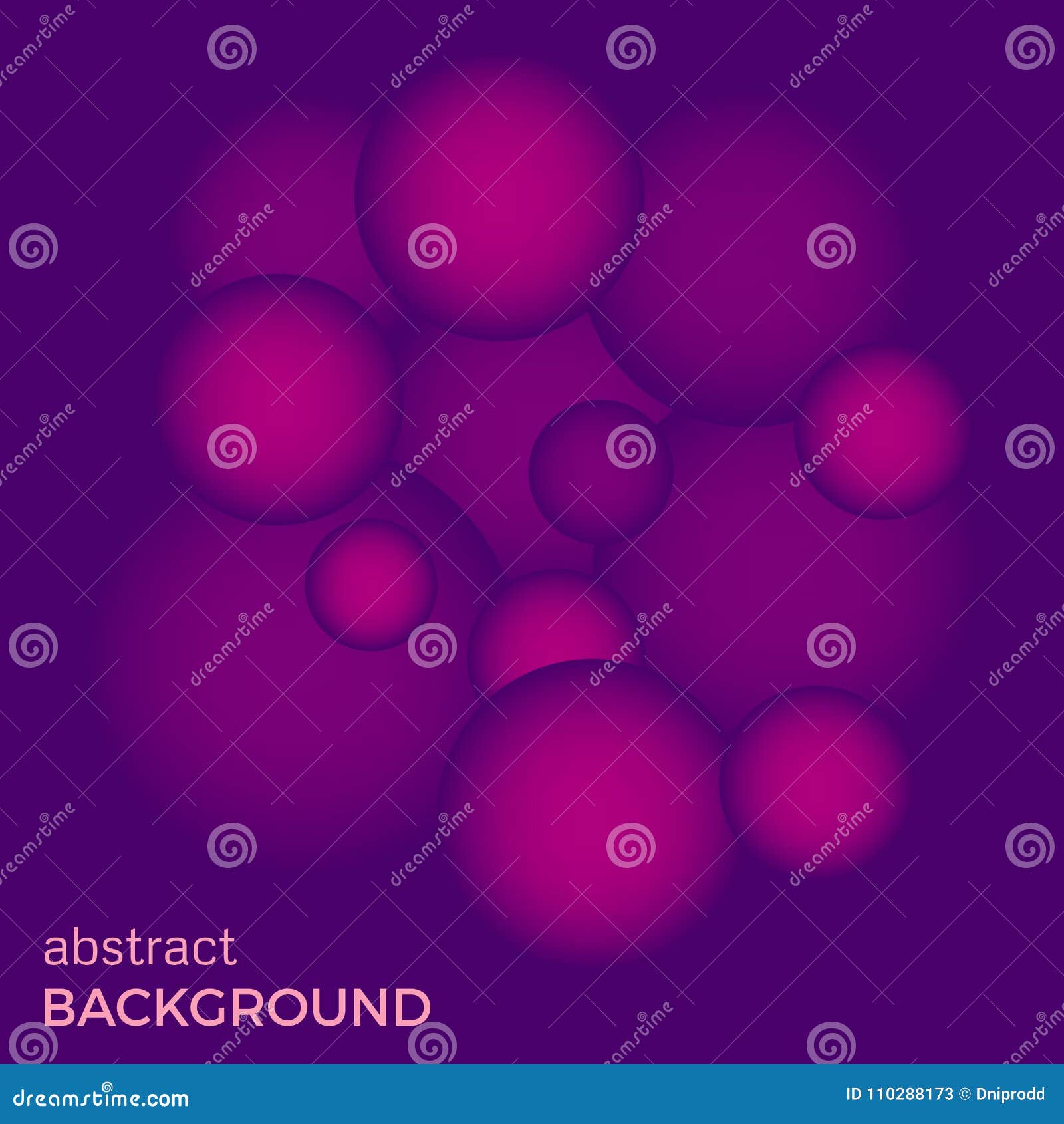 Fondo Abstracto Del Vector De Bolas Rosadas Ilustración del Vector ...