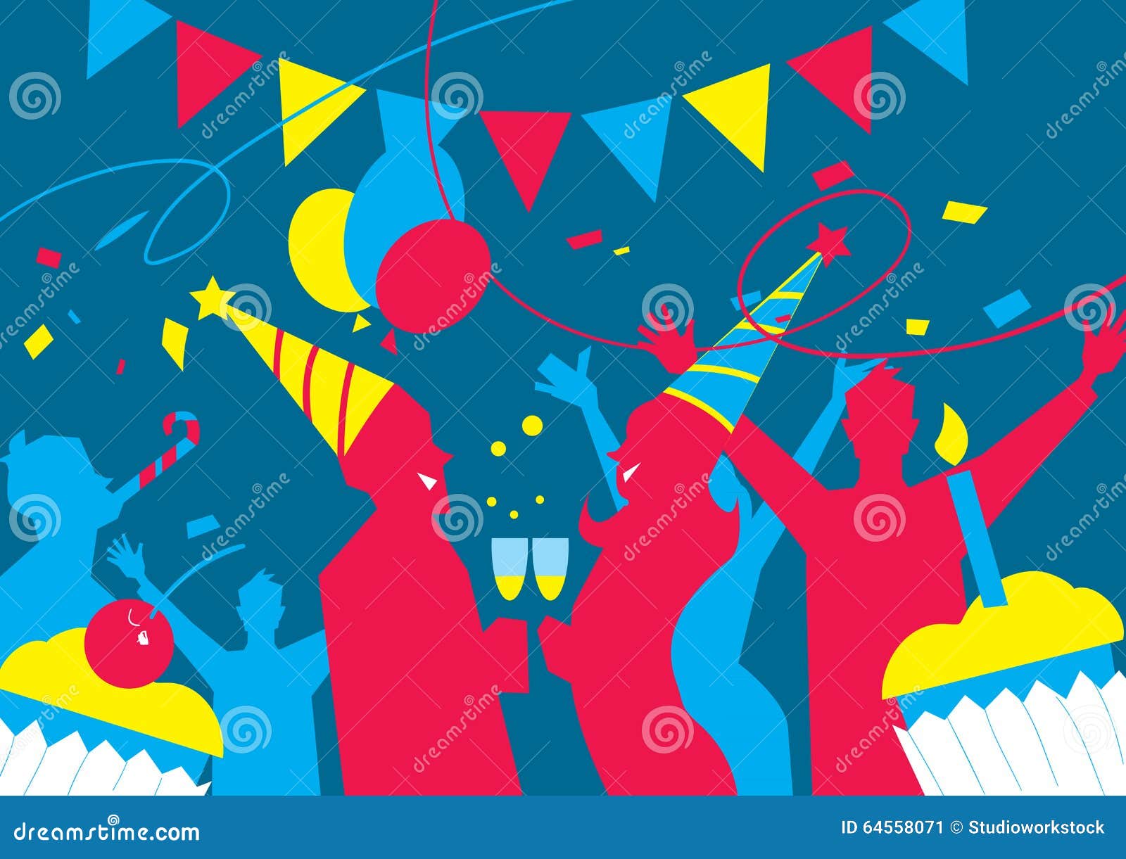 Fondo Abstracto Del Vector Del Día De Fiesta Ilustración del Vector ...