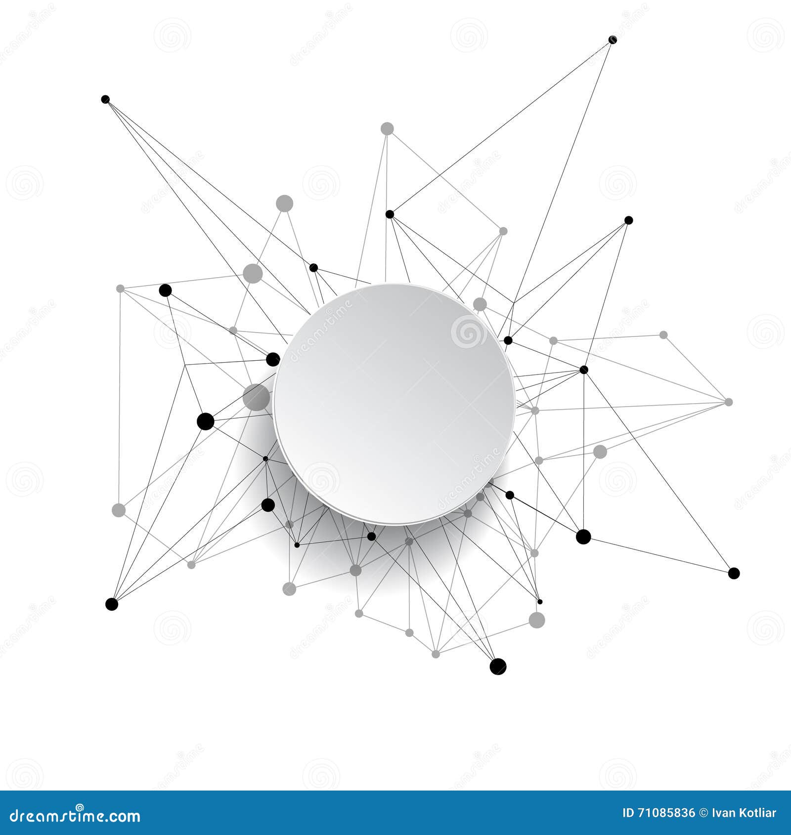 Fondo Abstracto Del Vector Líneas Y Puntos Conectados Ilustración del ...