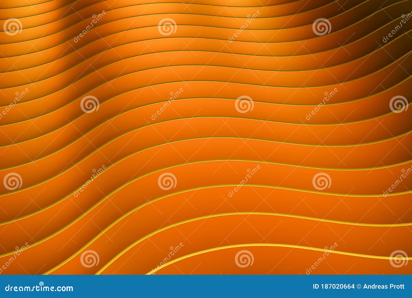 Fondo Abstracto Elegante De Curvas Doradas Stock de ilustración ...