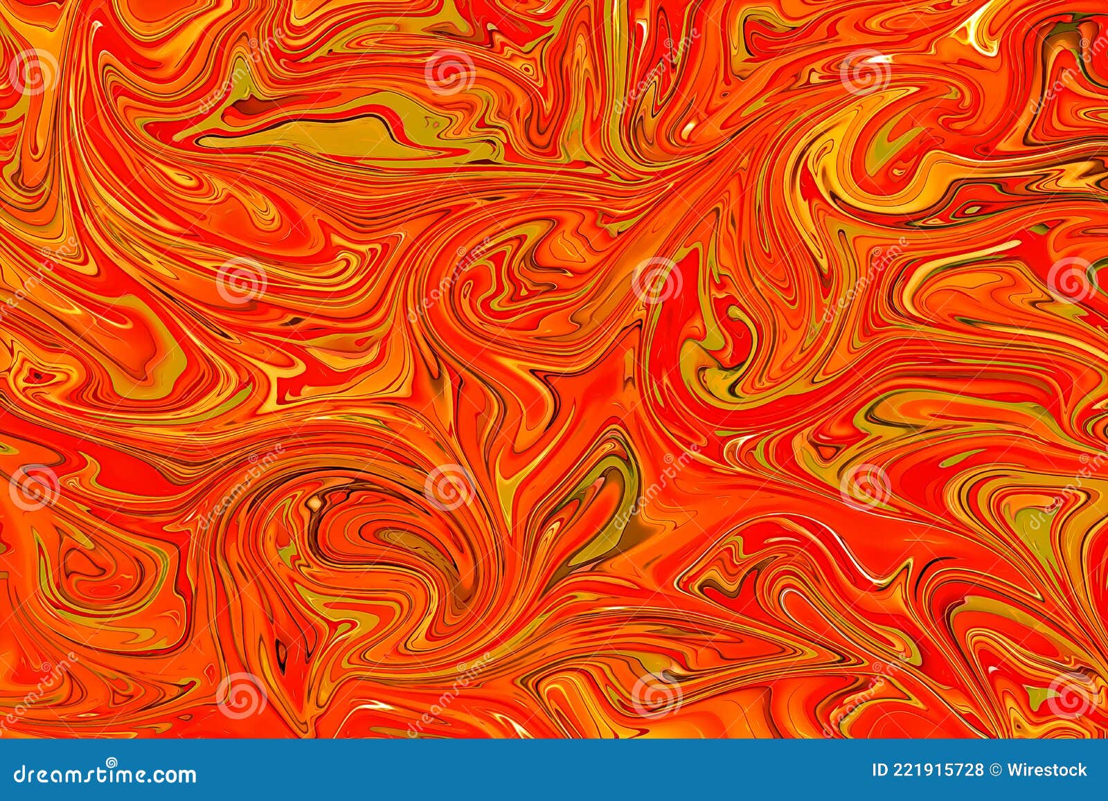 Fondo Abstracto Naranja Hecho De Formas Curvas Entrelazadas Foto de ...