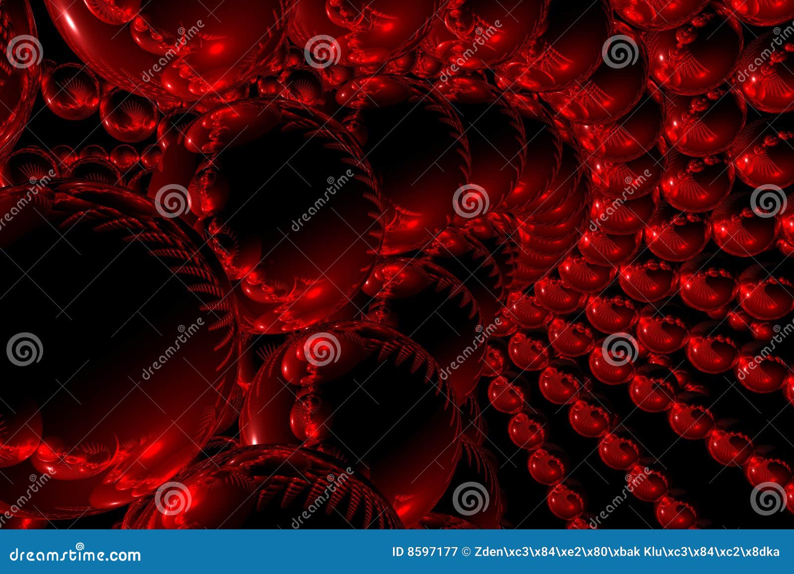 Fondo abstracto rojo 3D stock de ilustración. Ilustración de ciencia ...