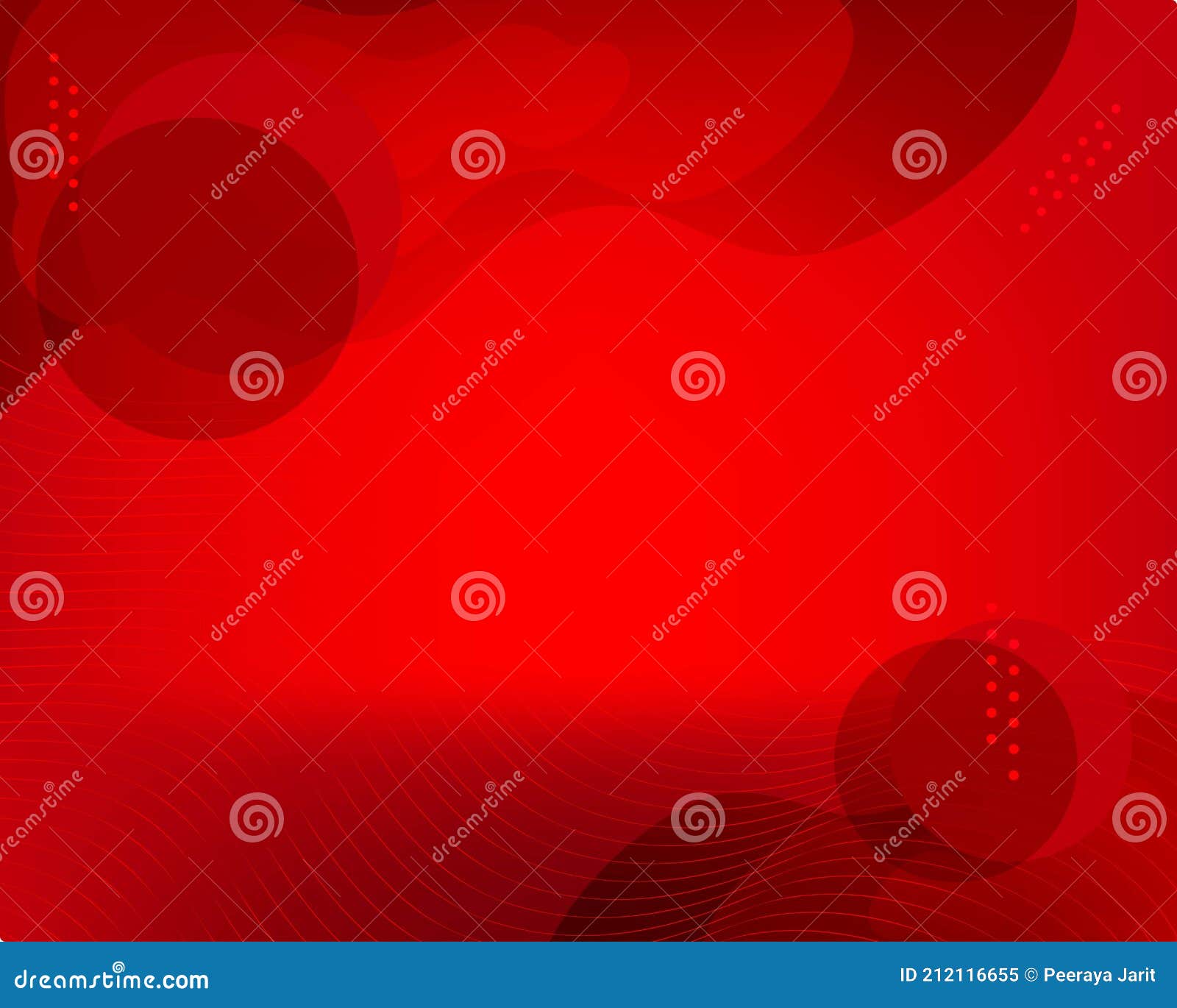 Fondo Abstracto Rojo Parece Onda Circular Moderna Ilustración del ...