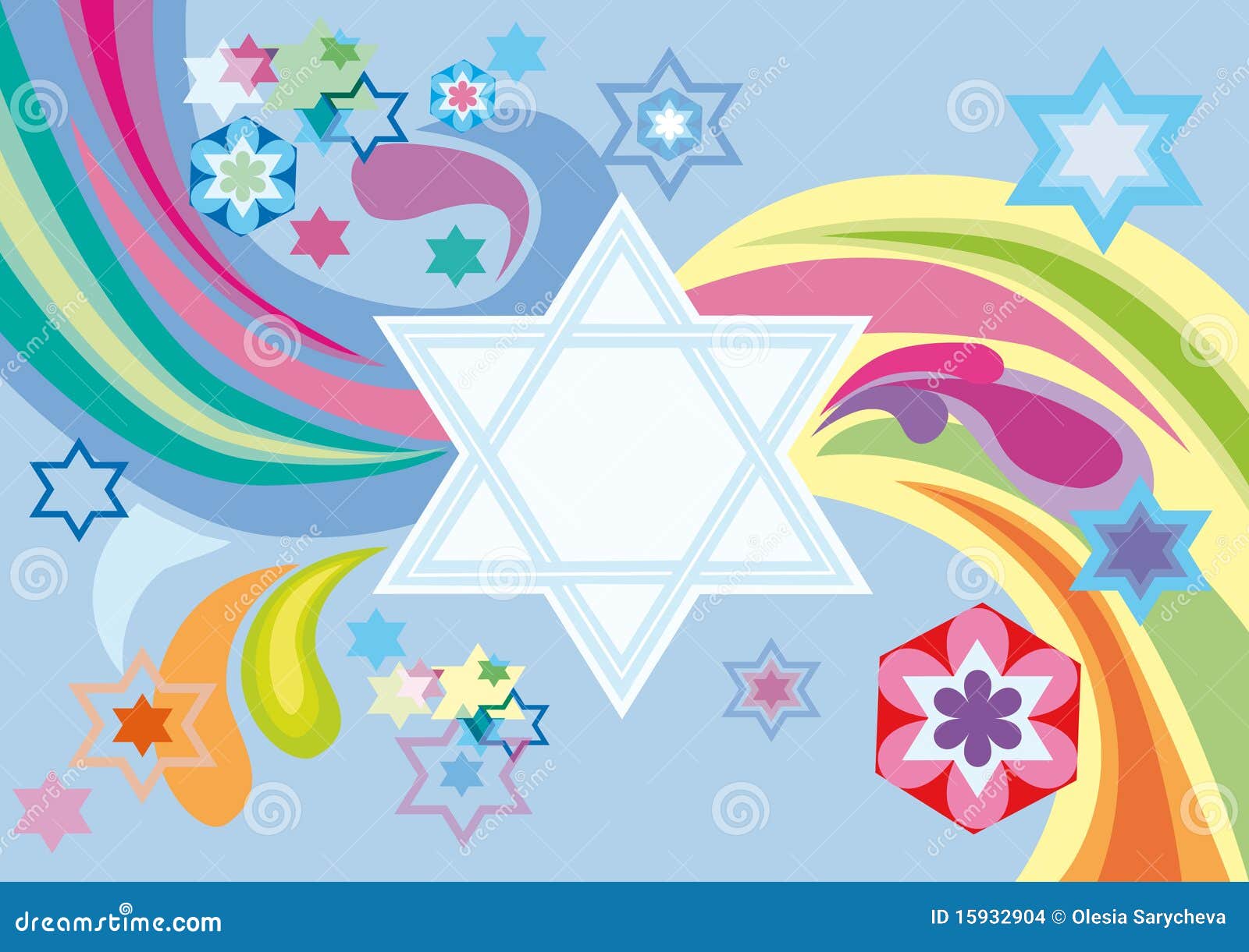 Fondo Alegre Al Día De Fiesta Judío Ilustración del Vector ...