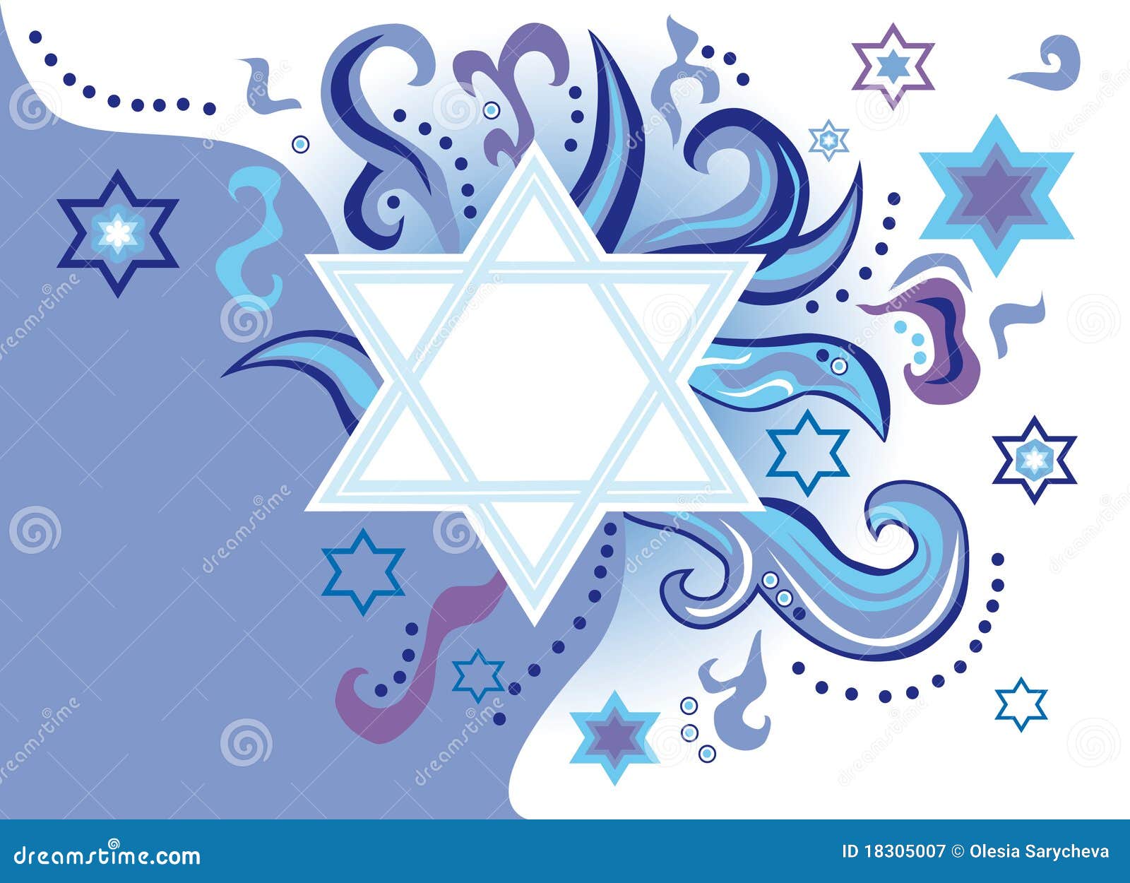 Fondo Alegre Al Día De Fiesta Judío Ilustración del Vector ...