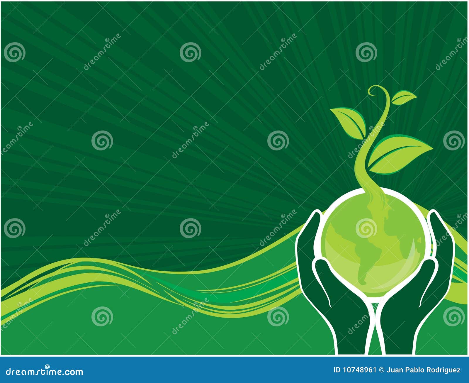 Fondo ambiental ilustración del vector. Ilustración de manos - 10748961