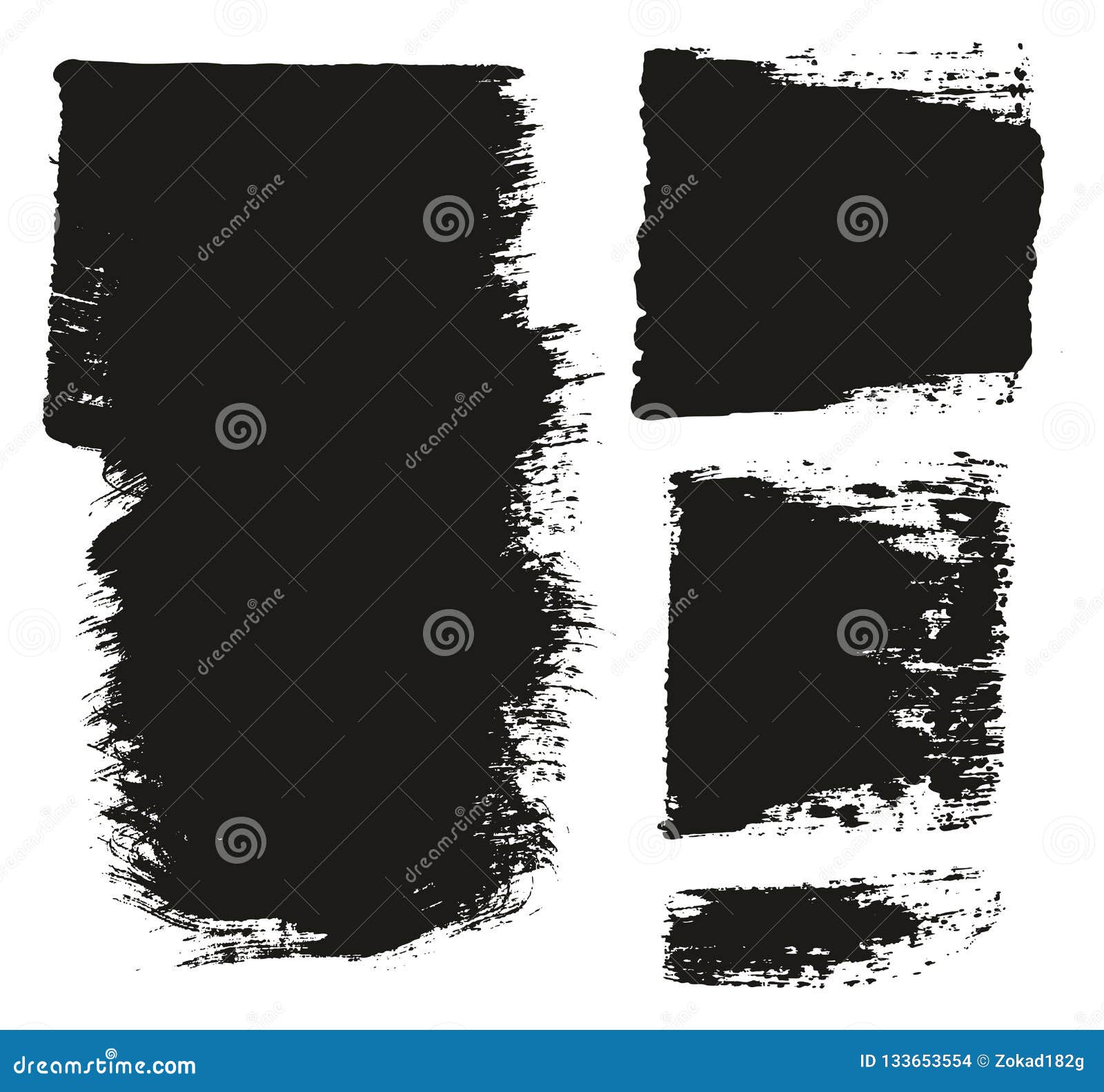 Fondo ancho de la brocha ilustración del vector. Ilustración de mezcla ...