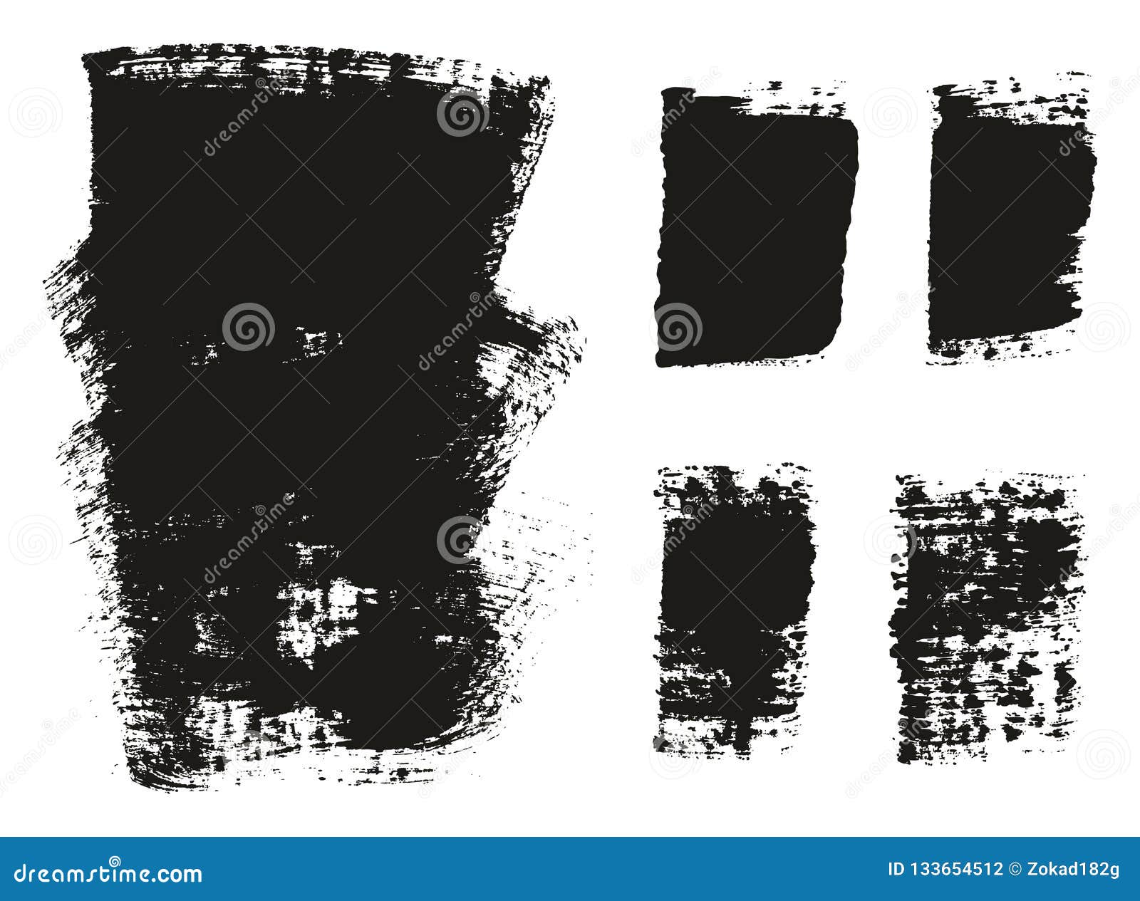 Fondo ancho de la brocha ilustración del vector. Ilustración de pintura ...