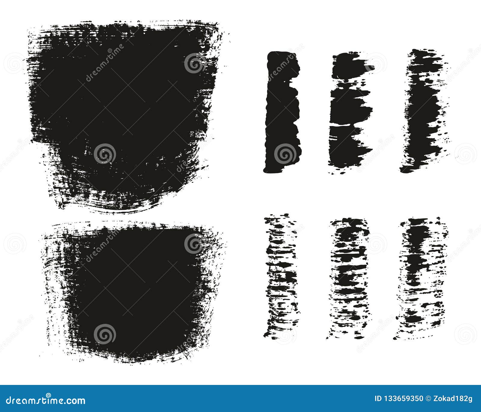 Fondo ancho de la brocha ilustración del vector. Ilustración de modelo ...